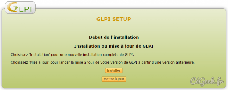 TUTO : GLPI - Installation et configuration de GLPI - CéGeek