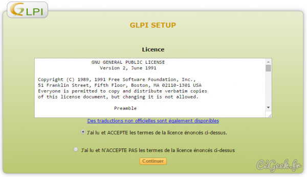 TUTO : GLPI - Installation et configuration de GLPI - CéGeek