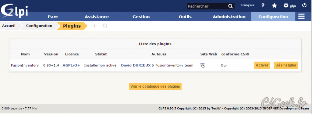 TUTO : GLPI – Ajouter FusionInventory sur GLPI